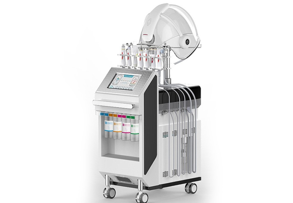 11 In 1 Hydrafacial Machine With Oxygen Jet LED Mask Big Vacuum Power